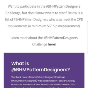 #BHMPatternDesigners - The Curvy Pattern Database